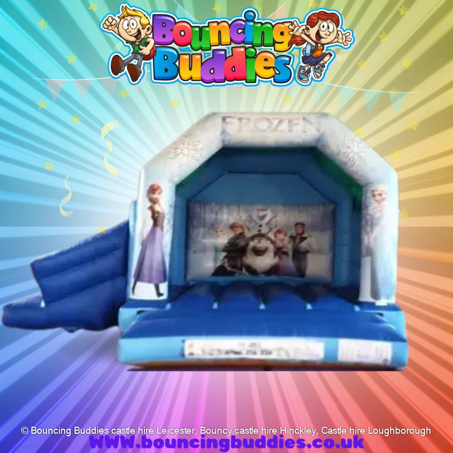 Frozen bounce N Slide hire Leicester - Bouncy castle hire Leicester