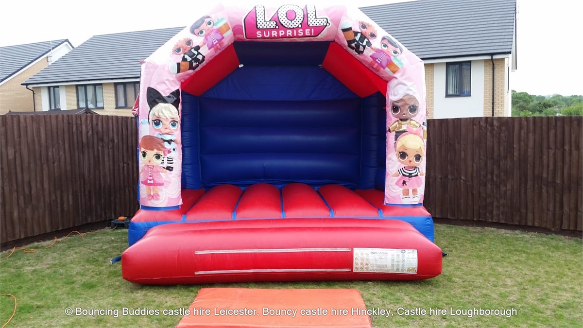 LOL Dolls bouncy castle hire Leicester - LOL castle hire Leicester