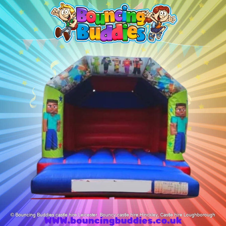 Minecraft Bouncy castle hire Leicester - Minecraft castle hire