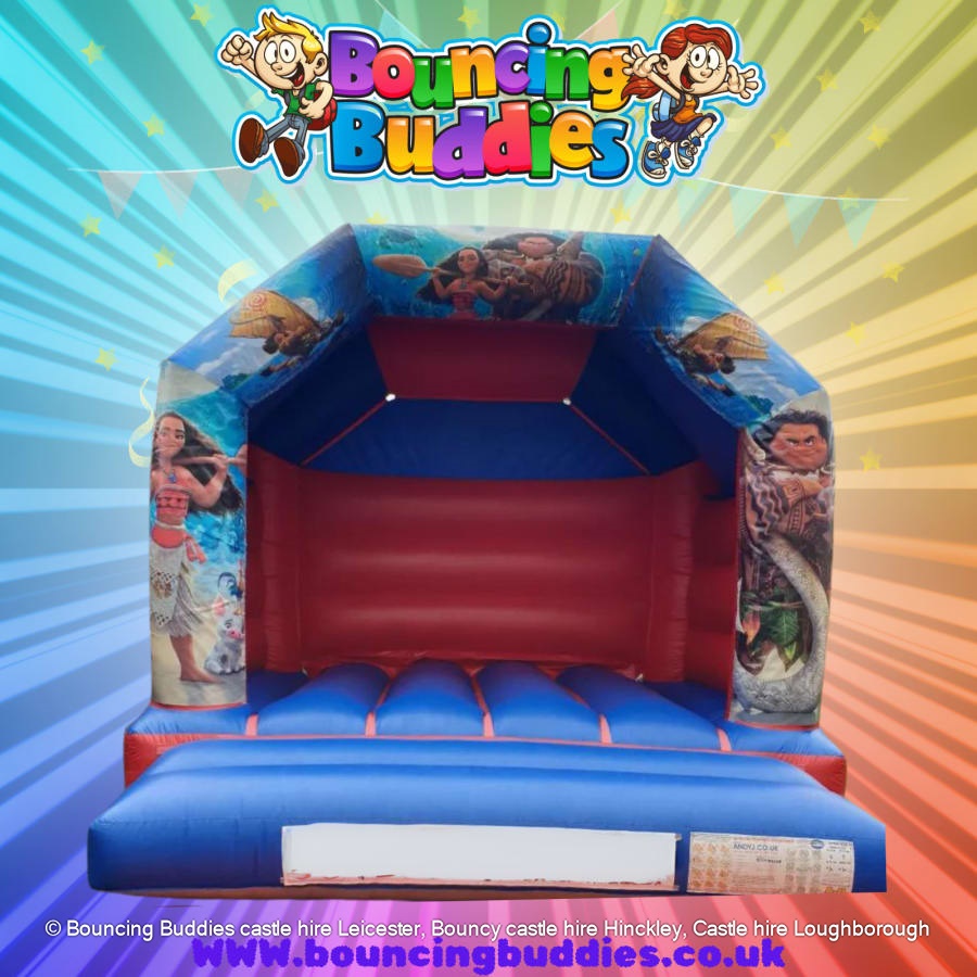 Moana Bouncy castle hire Leicester, castle hire Hinckley