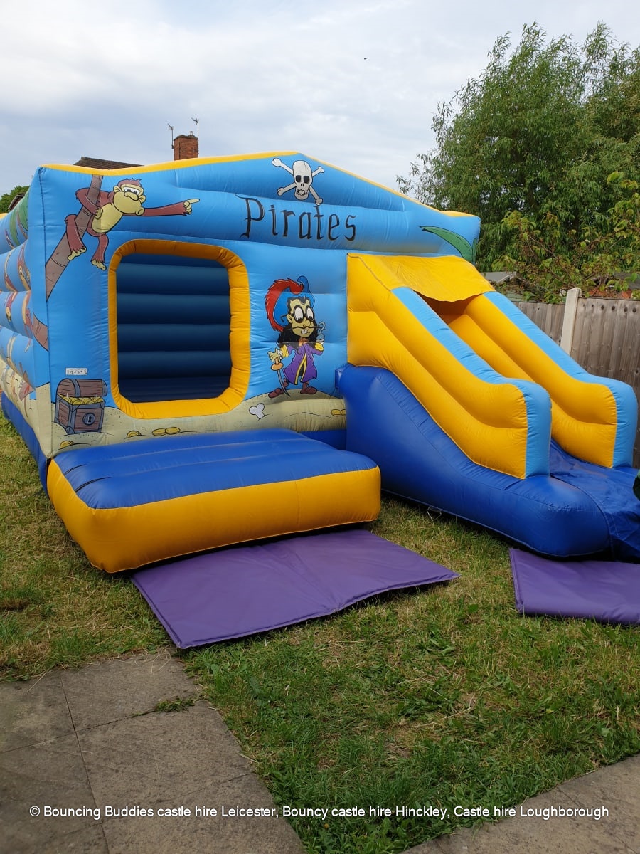 Pirate bounce and slide - Pirate slide combo hire Leicester